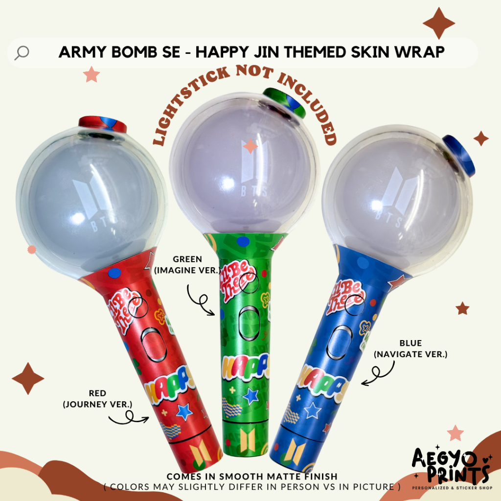 ABSE - Happy Jin Tracklist Fan-made Skin Wrap by Aegyoprints | Shopee ...