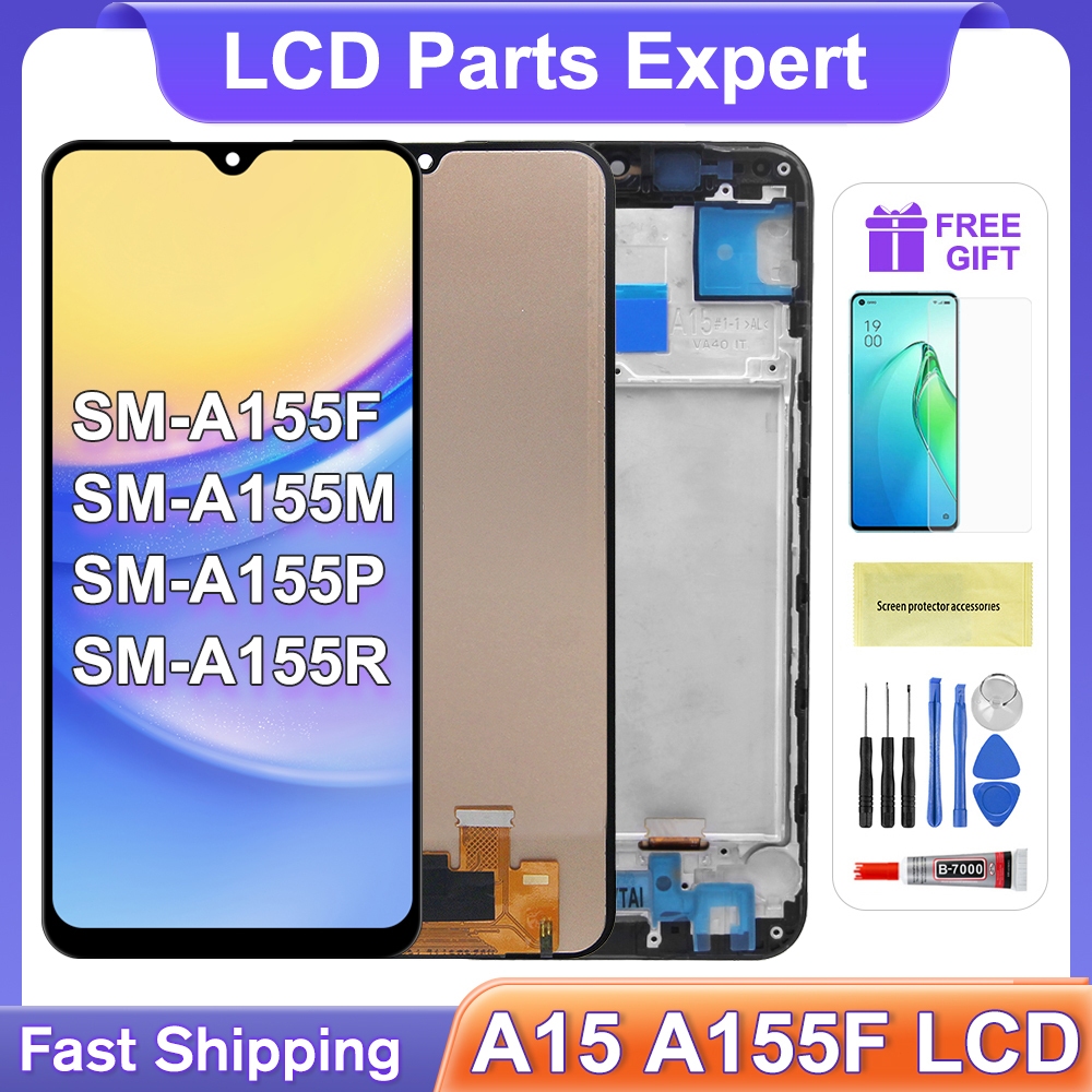 LCD For Samsung A15 4G / 5G SM-A155 SM-A156 LCD Display with Frame ...