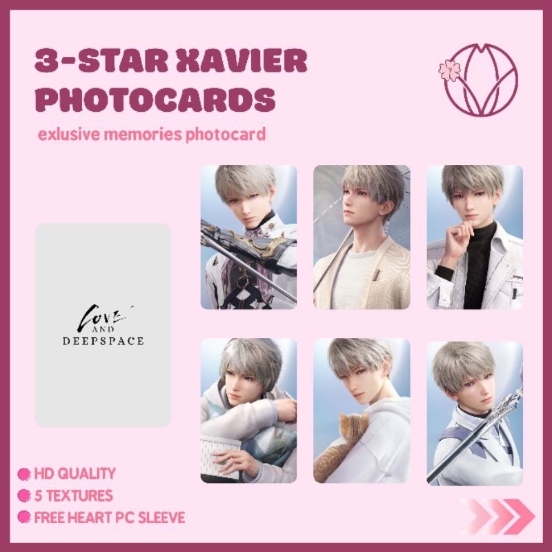 LOVE AND DEEPSPACE 3-STAR XAVIER MEMORY High Quality Photocards with ...