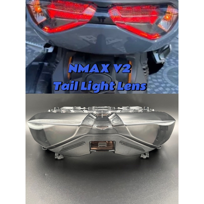 YAMAHA NMAX V2 2020 Tail Light Lens (CLEAR/SMOKE) Tail Light Cover High ...