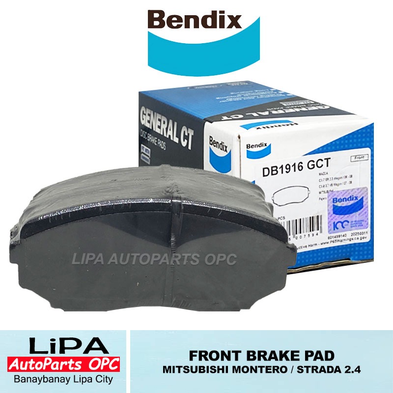 FRONT BRAKE PAD Mitsubishi Montero Sport 4N15 2016 - 2024 / Strada 2019 ...