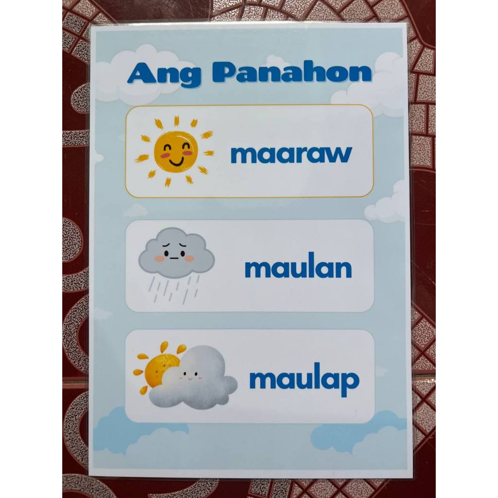 TAGALOG Kulay Bahagi ng Katawan Educational learning materials for kids ...