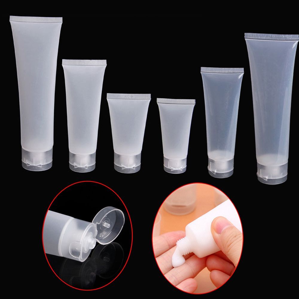 Travel Squeeze Tube Refillable Portable Cosmetic Makeup Lotion Plastic ...