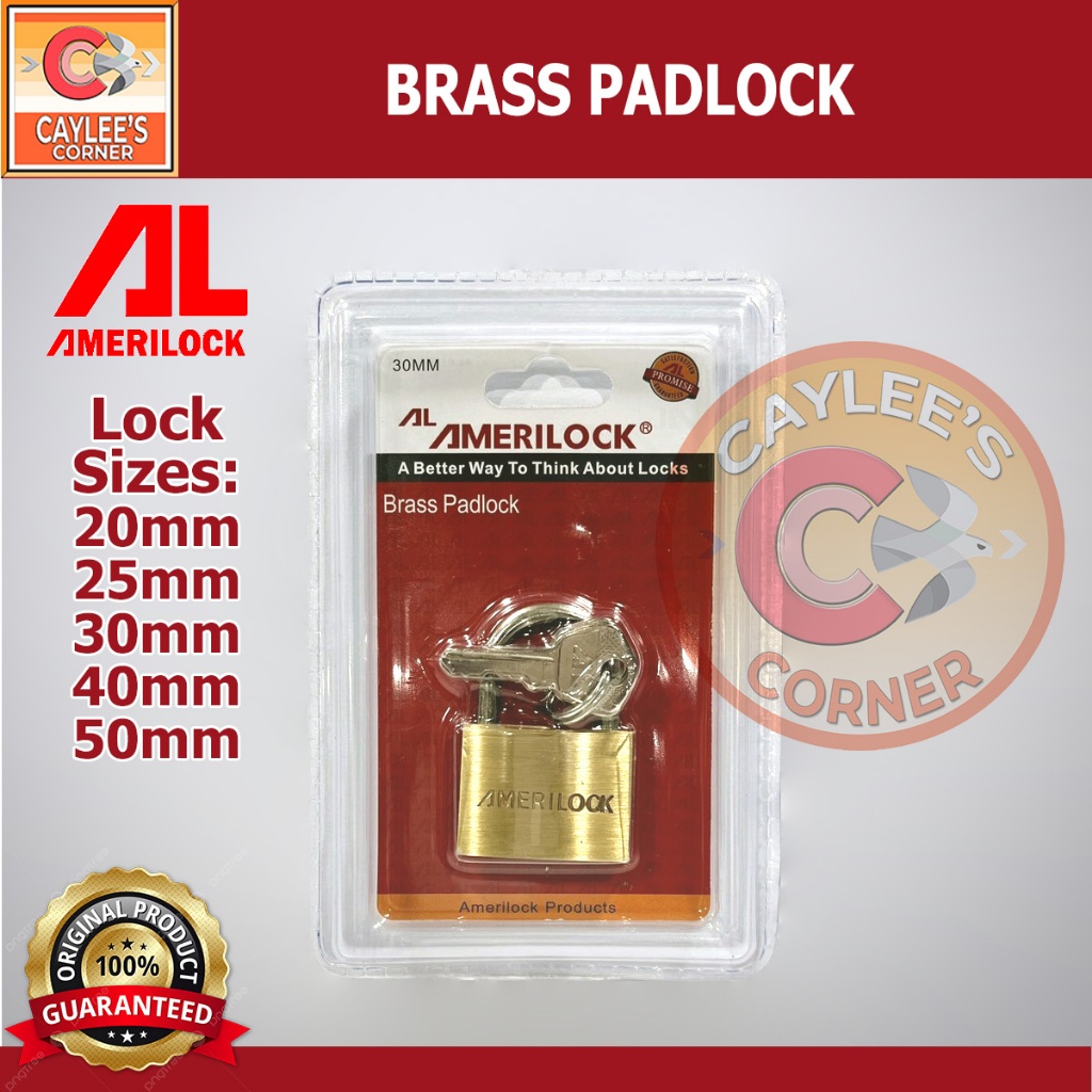Amerilock Original Brass Padlock - High-Quality and Durable Security ...