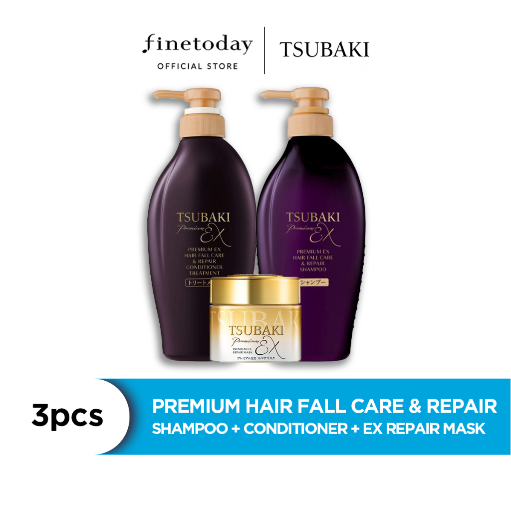 TSUBAKI Premium Hair Fall Care & Repair Shampoo, Conditioner & Ex ...