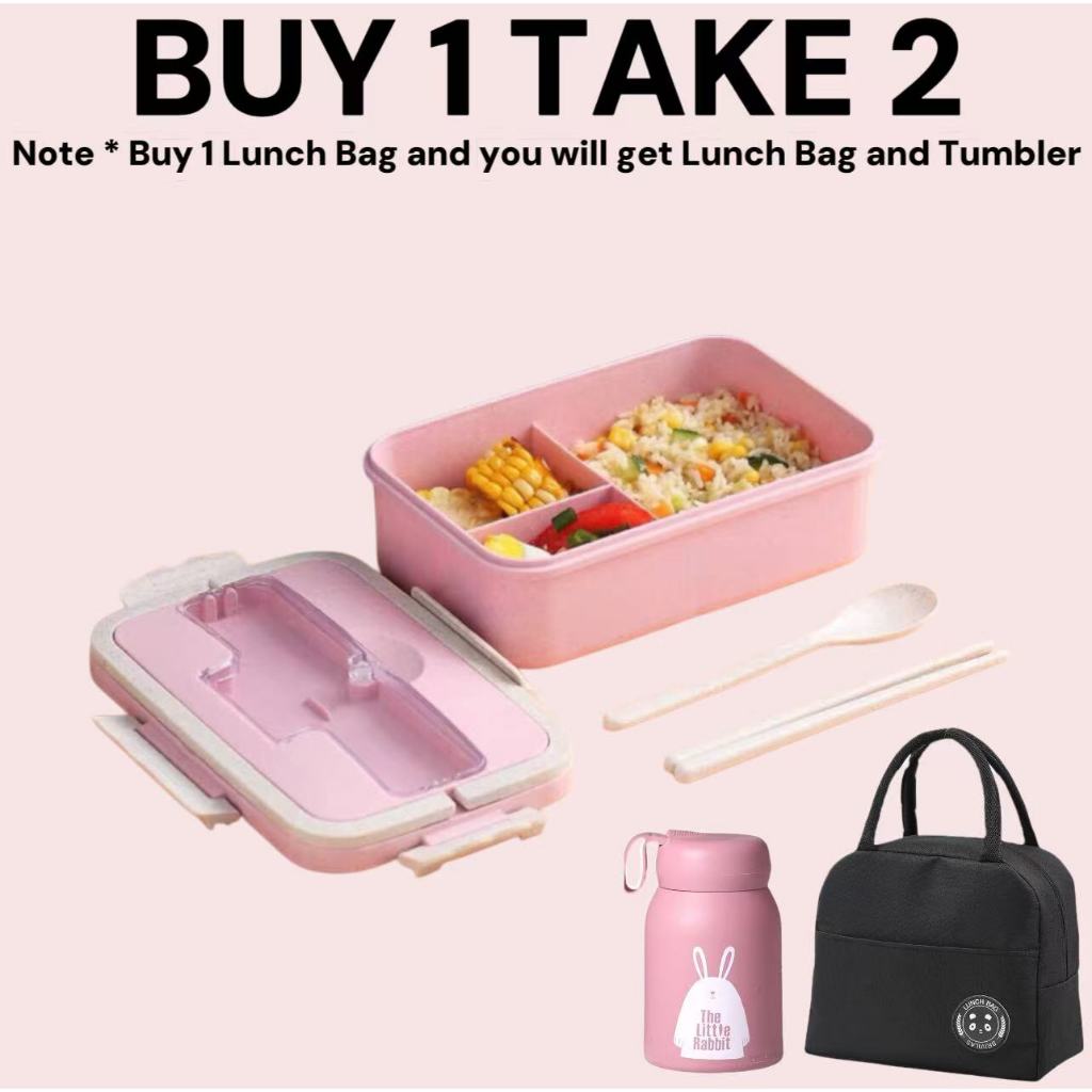 Lucky Lunch Box Take Thermal Insulation Lunch bag and 330ml Rabbit ...