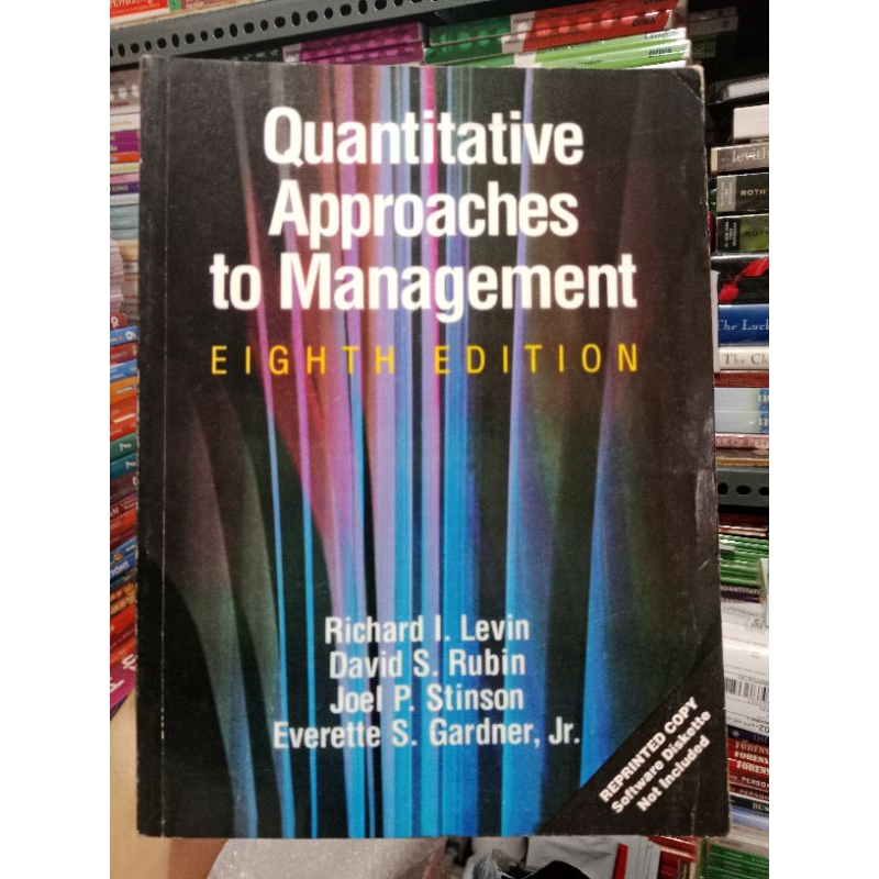 QUANTITATIVE APPROACHES TO MANAGEMENT ( 8TH EDITION ) | Shopee Philippines