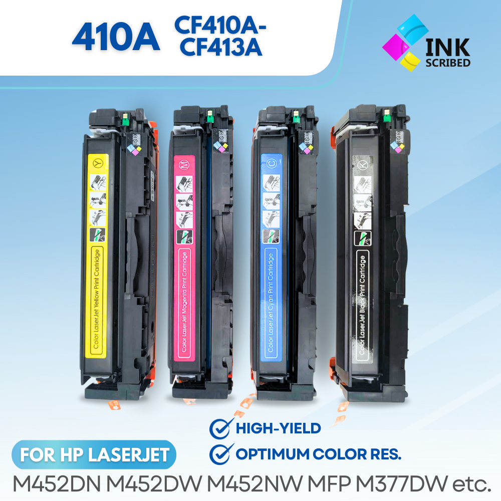 INKSCRIBED HP 410A CF410A CF411A CF412A CF413A Compatible Toner for HP ...