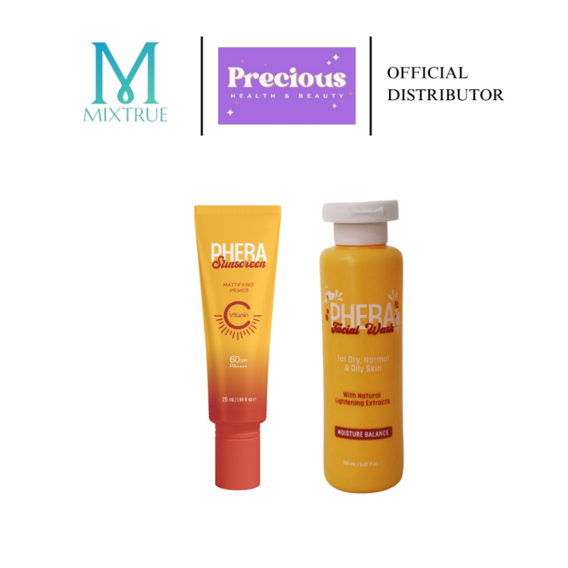 PHERA DUO (Phera Sunscreen and Facial Wash) | Shopee Philippines