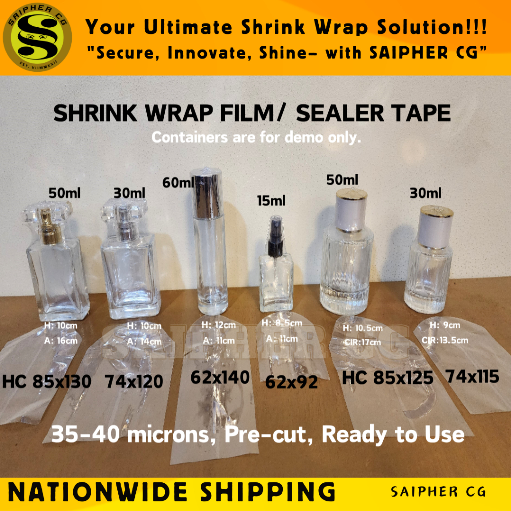 Shrink Wrap Plastic Packaging for Bottle Container Shrinkable Tape Cap ...