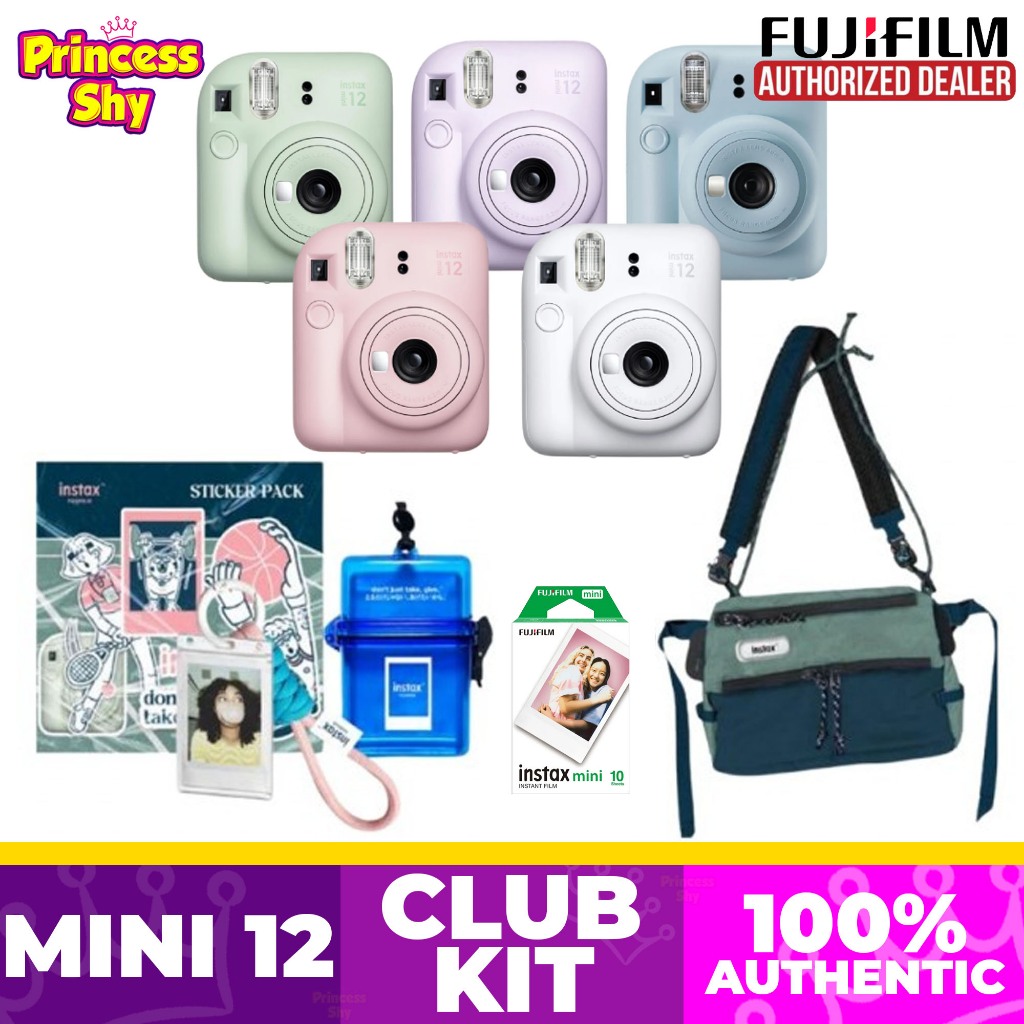 FUJIFILM Instax Mini 12 Instant Camera with optional Club Kit Bundle ...