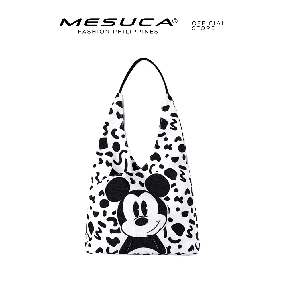 Mesuca Fashion | Disney Mickey Canvas Shoulder Bag (DHF23807-A) | Shopee Philippines