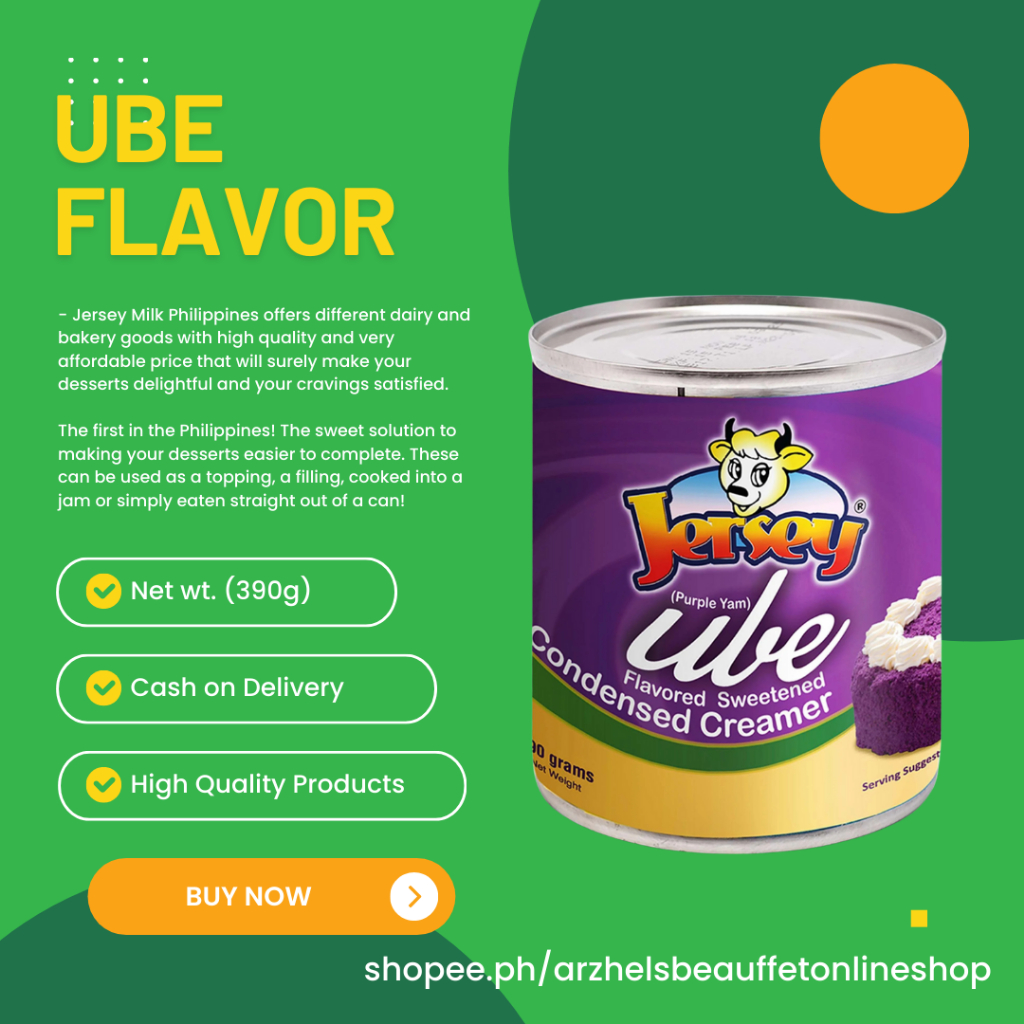 JERSEY UBE CONDENSE - 390G | Shopee Philippines