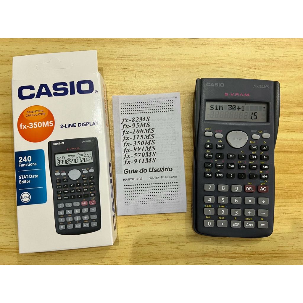 Casio Scientific Calculator FX-350MS HIGH QUALITY 240 FUNCTIONS ...