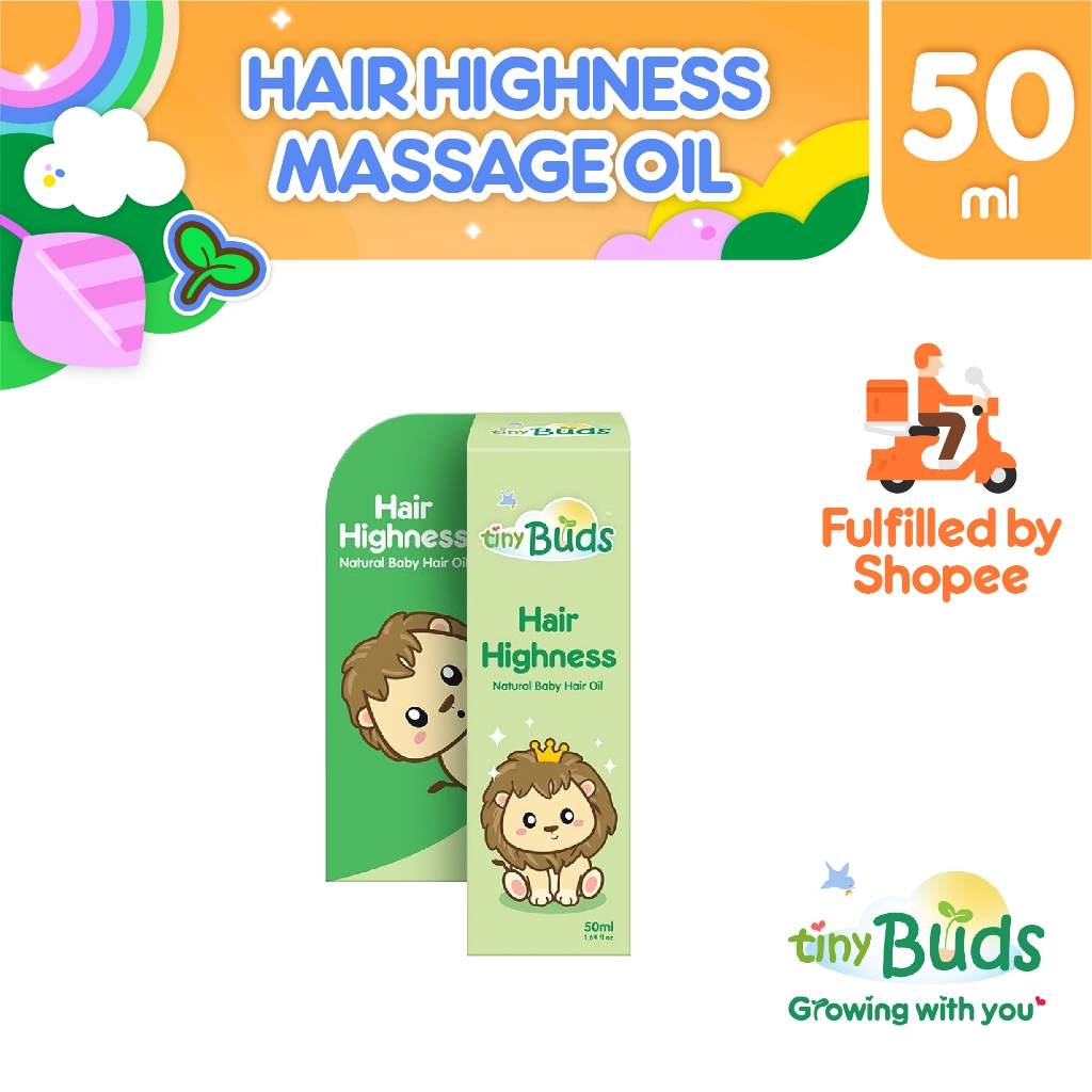 Tiny Buds Hair Highness Natural Baby Hair Oil 50ml | Shopee Philippines