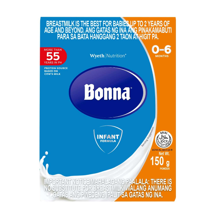 Bonna Infant Formula One 0-6 Months 150g | Shopee Philippines