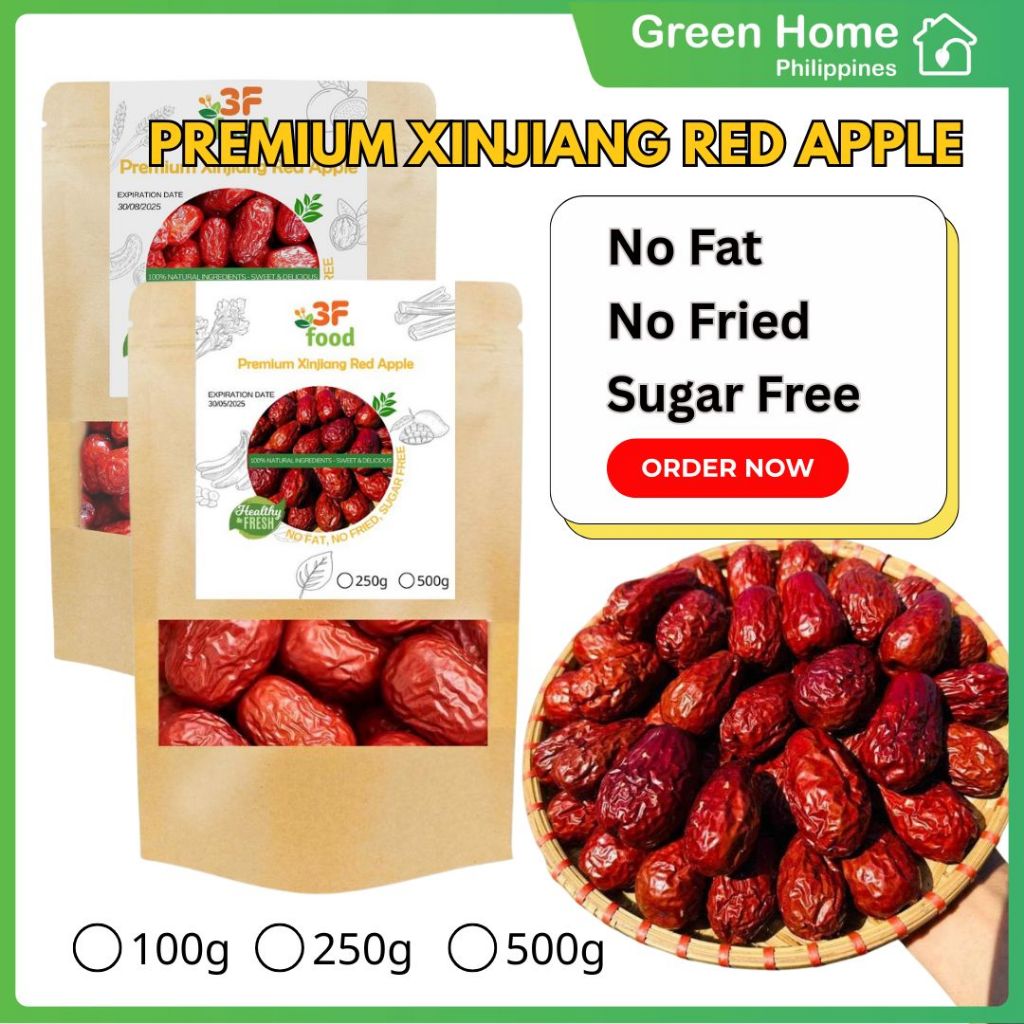 3F FOOD PREMIUM XINJIANG RED JUJUBES, Premium Jujube Red Dates 100g ...