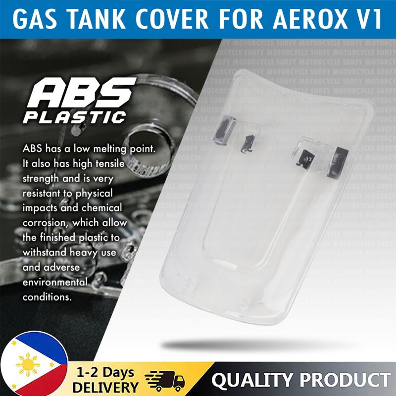 Aerox V1 Gas Tank Cover Trasparent Carbon ABS Plastic Easy Install ...