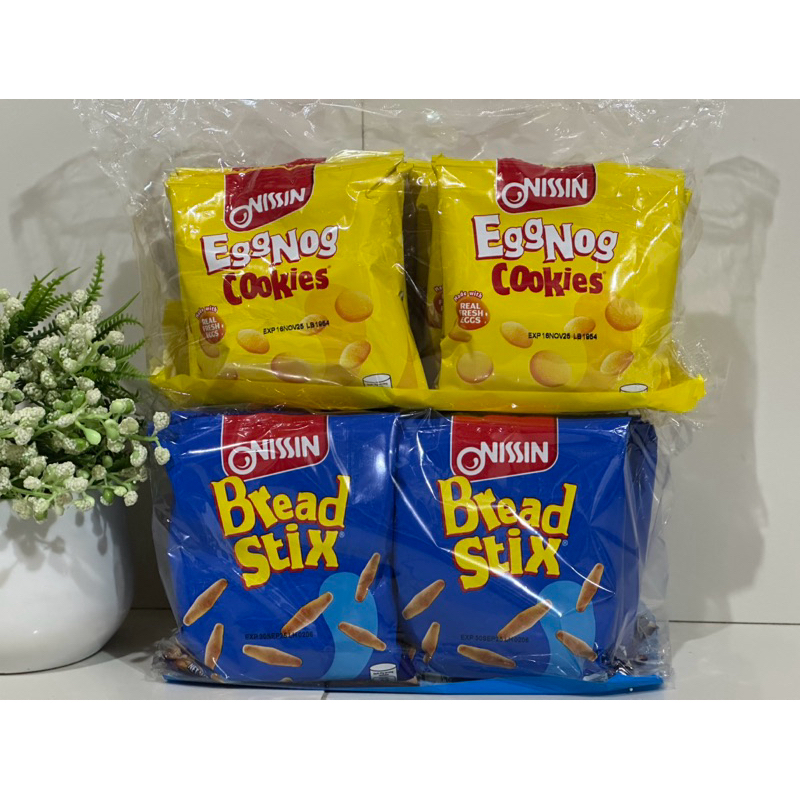 NISSIN BREAD STIX / EGGNOG COOKIES 10’s | Shopee Philippines
