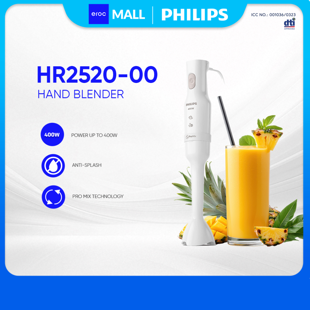[HOT] Philips HR2520/00 Promix Hand Blender 400w, Lightweight And ...