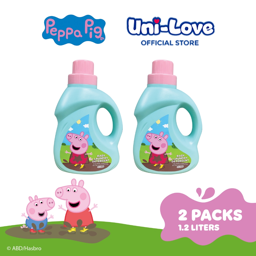 UniLove x Peppa Pig Baby Laundry Detergent 1.2L Bottle (Peppa) Bottle ...