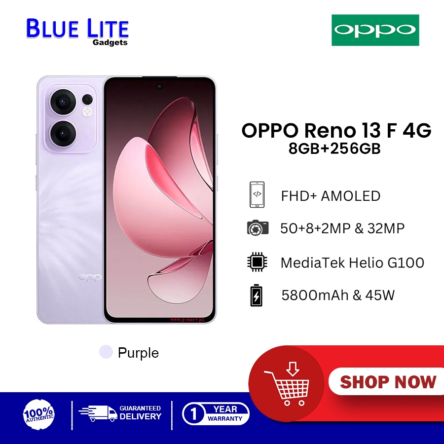 OPPO RENO 13F 4G SMARTPHONE | FREE: MINI BLUETOOTH SPEAKER | 8GB RAM ...