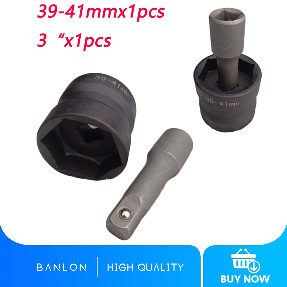 Heavy-duty Torque drive socket 39x41mm and 3 inches extension set 1/2 ...