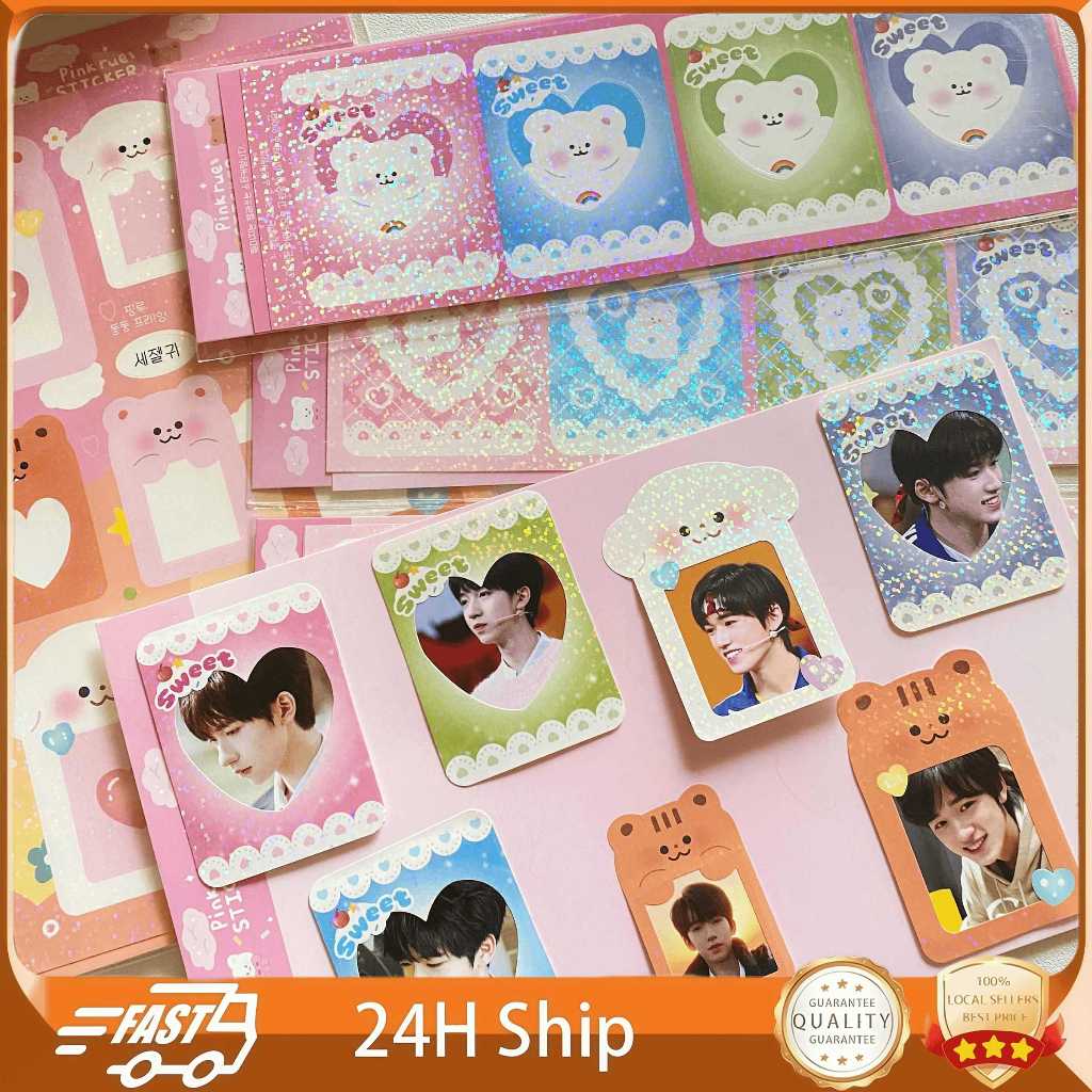 Glitter Kpop Idol Stickers for Photo Frame DIY Cute Aesthetic Scrapbook ...