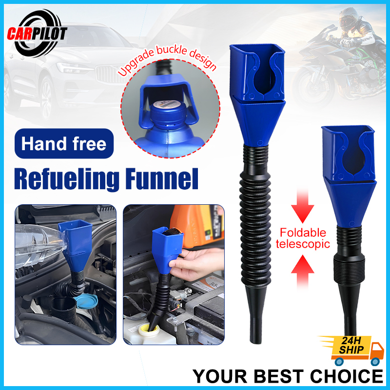 Funnel Buckle Car Motorcycle Refueling Funnel Portable Folding ...