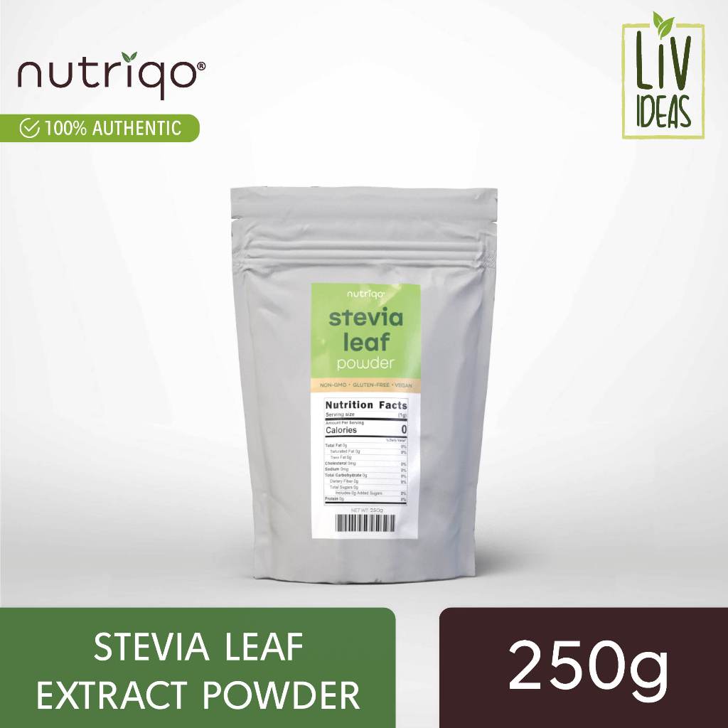Nutriqo Pure Stevia Leaf Powder 250g (100% Pure Stevia) | Shopee ...