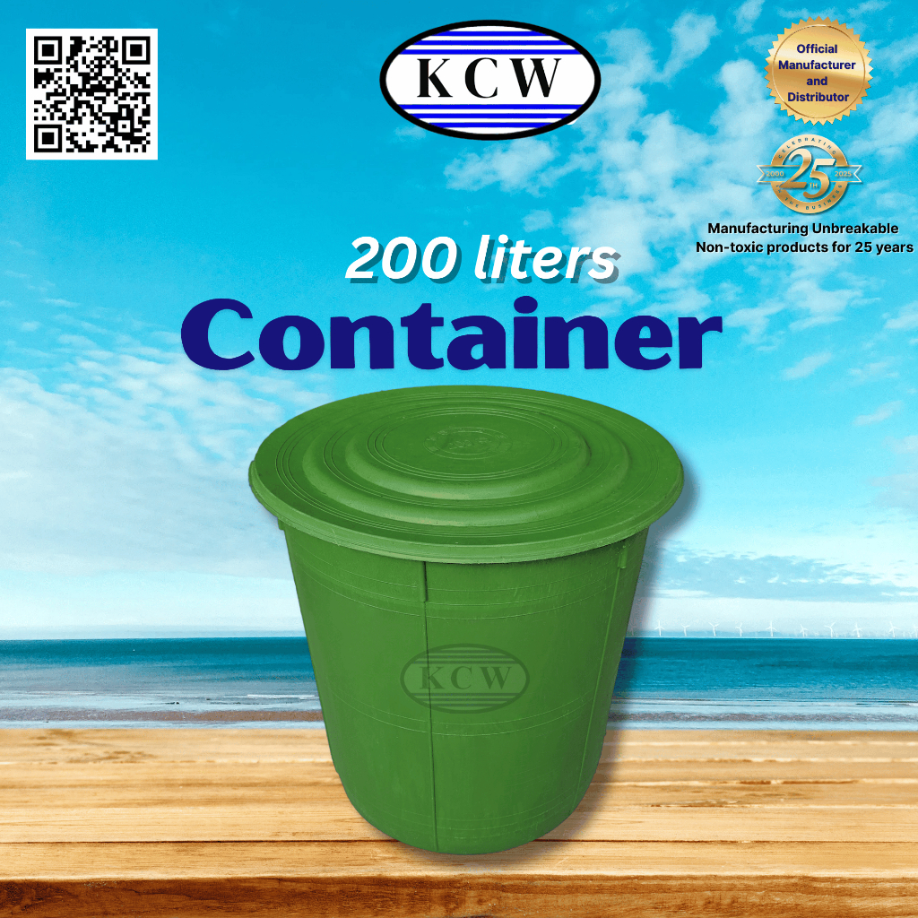 Container 200L with cover - KCW unbreakable | Shopee Philippines