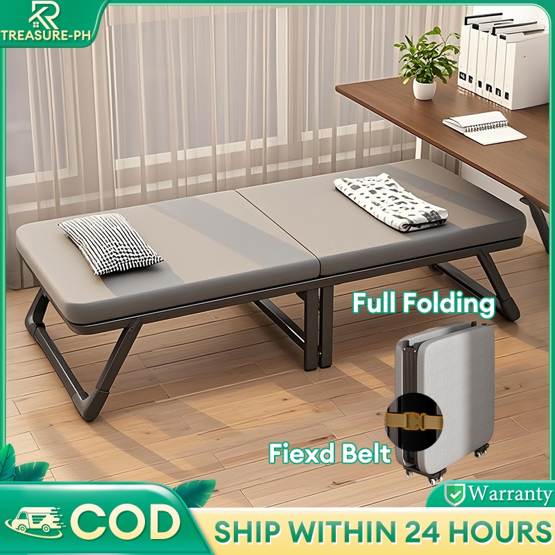 Folding Bed With Wheels Heavy Duty Foldable Portable Single Bed With ...