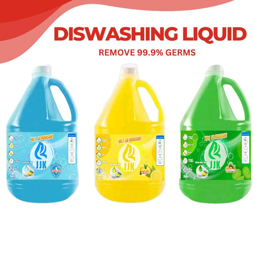 1 Gallon Diswashing liquid JJK (FDA) ORIGINAL/Anti bac, kalamansi,Lemon ...