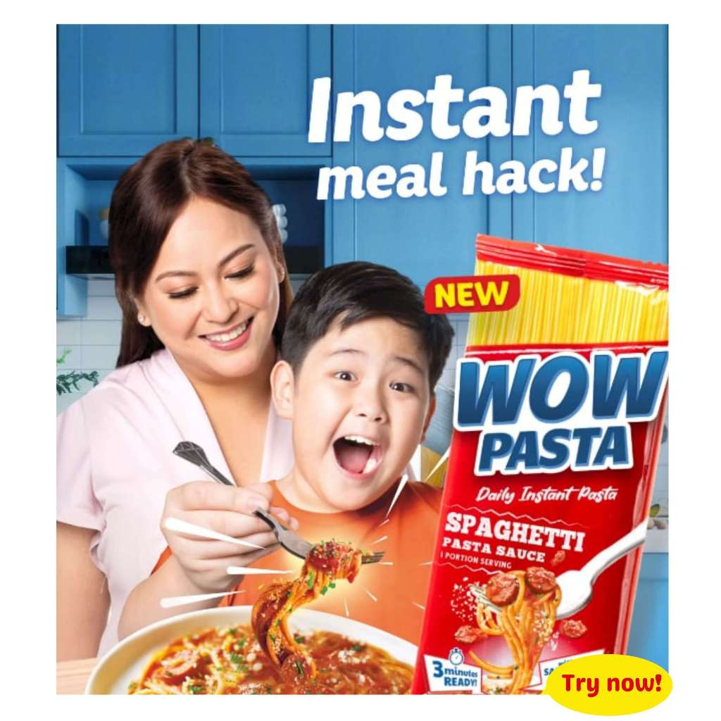 WOW PASTA Spaghetti Instant Pasta 86g x 5 packs | Shopee Philippines