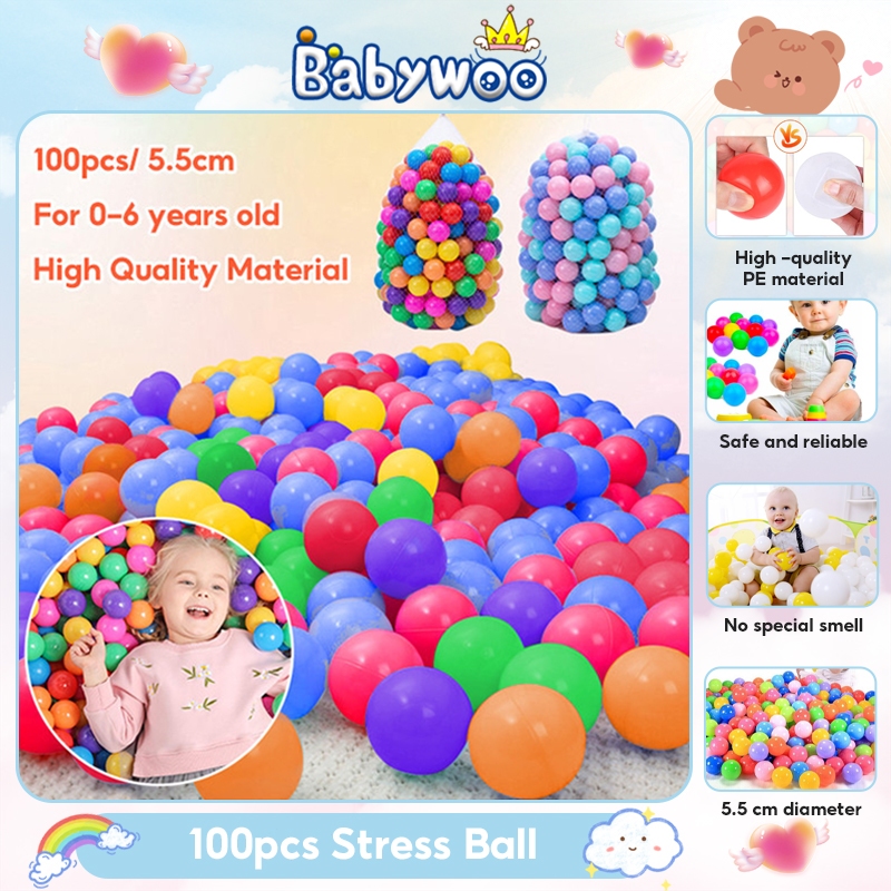 150/100/50pcs Stress Ball Toys For Kids Colorful Baby Play Balls Soft ...