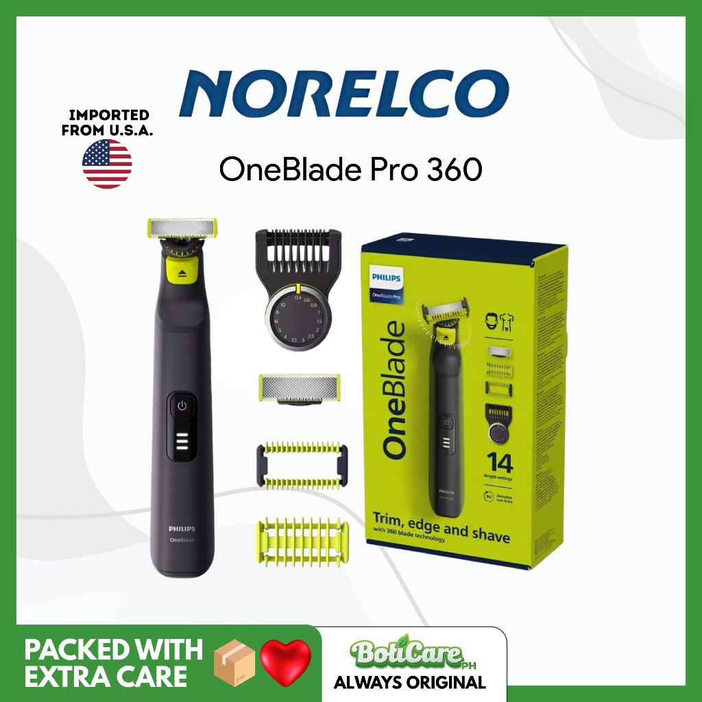 Philips Norelco OneBlade 360 (Pro Available) Electric Razor ...