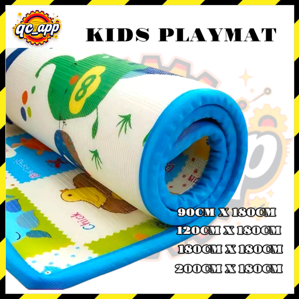 PLAYMAT Foldable Rug Rubber Mat KIDS PLAYMAT DOUBLE DESIGN FRONT AND ...