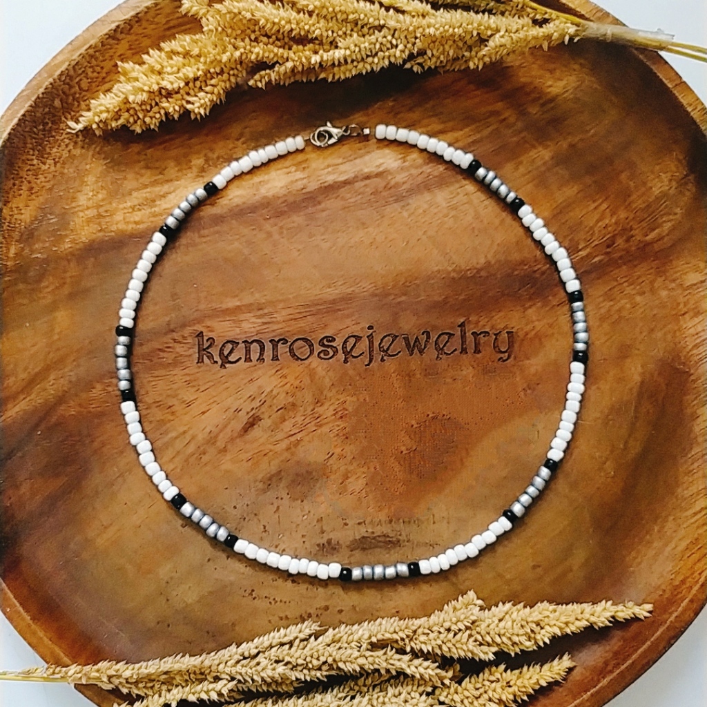 Summer Seed Bead Necklace Handmade Boho Jewelry for Men and Women ...
