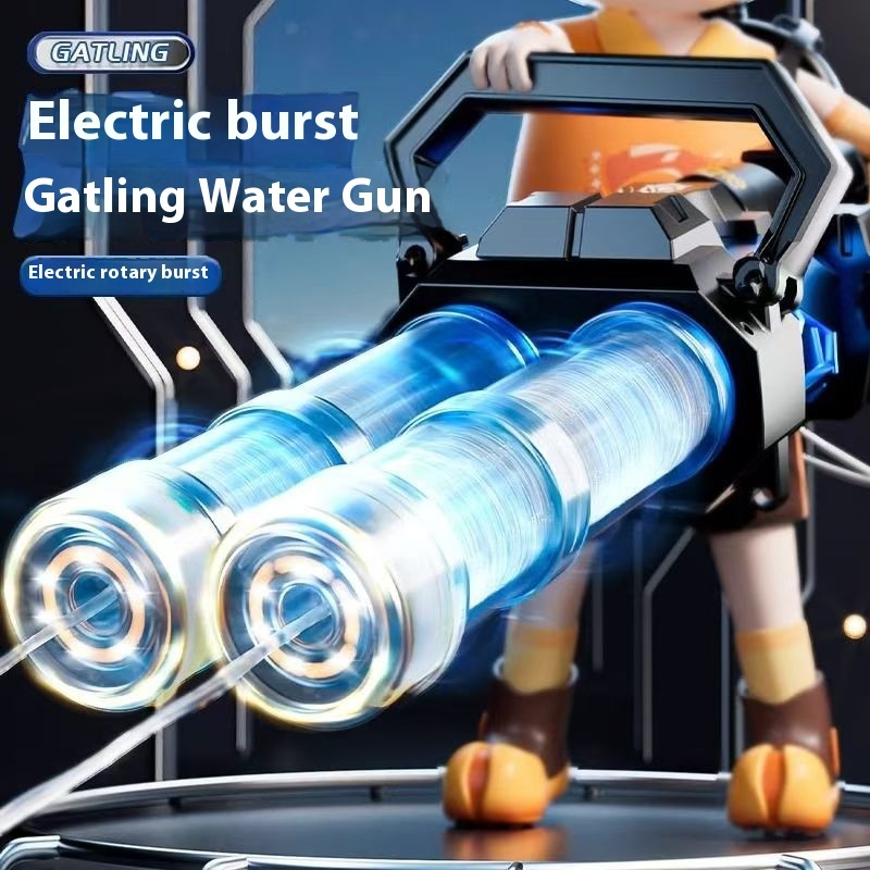 Powerful Gatling Water Gun for Kids - Summer Outdoor Toy rechargeable ...