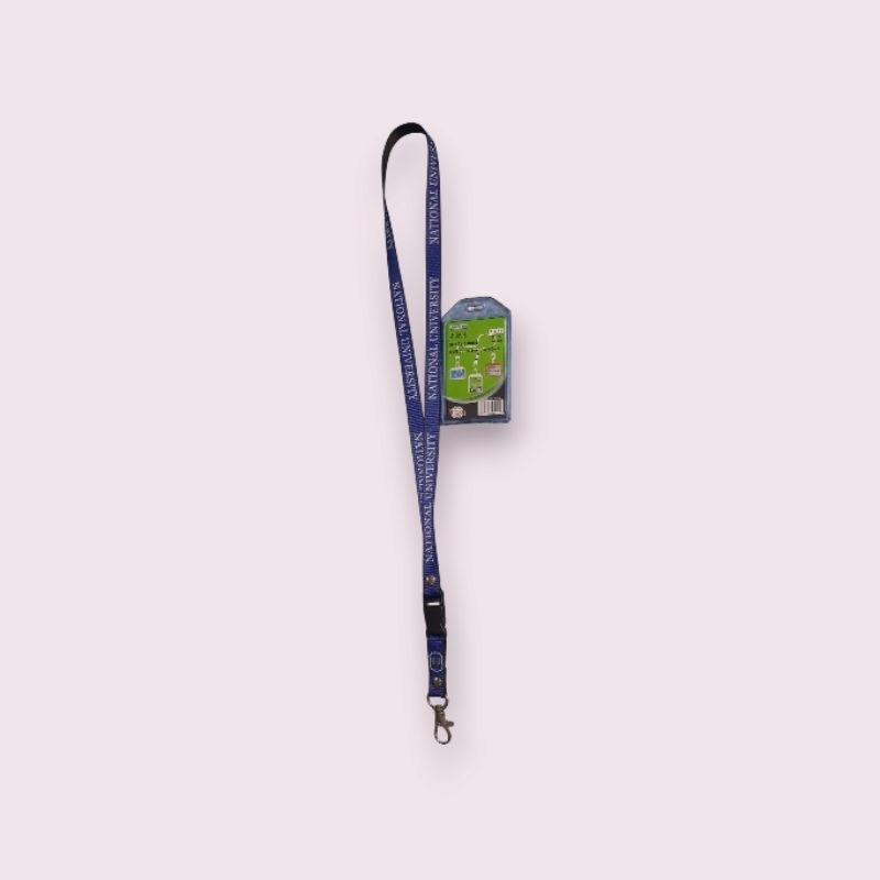 NATIONAL UNIVERSITY ID LACE LANYARD/BLUE 1/2 SIZE-SR | Shopee Philippines
