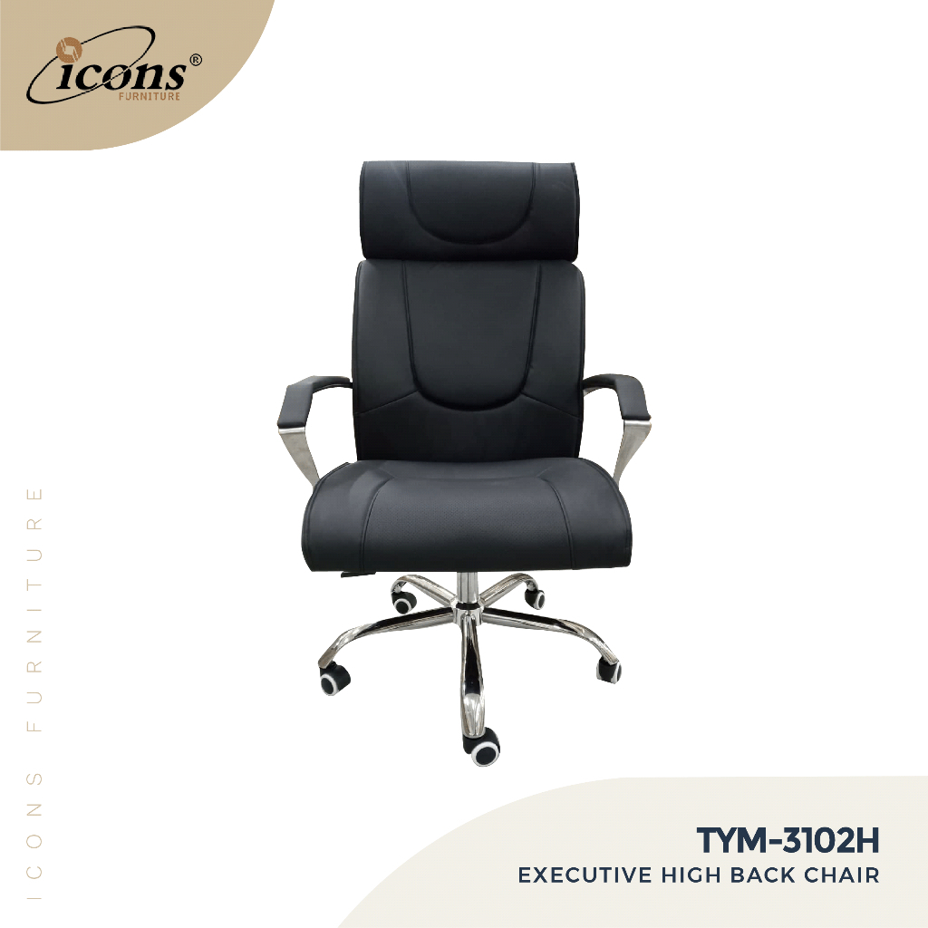 ICONS TYM-3102H Executive Chair High Back | Shopee Philippines