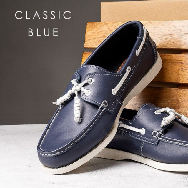 Ilakad Classic Blue Boat Shoes Topsider Leather Men Shoe Marikina Made ...