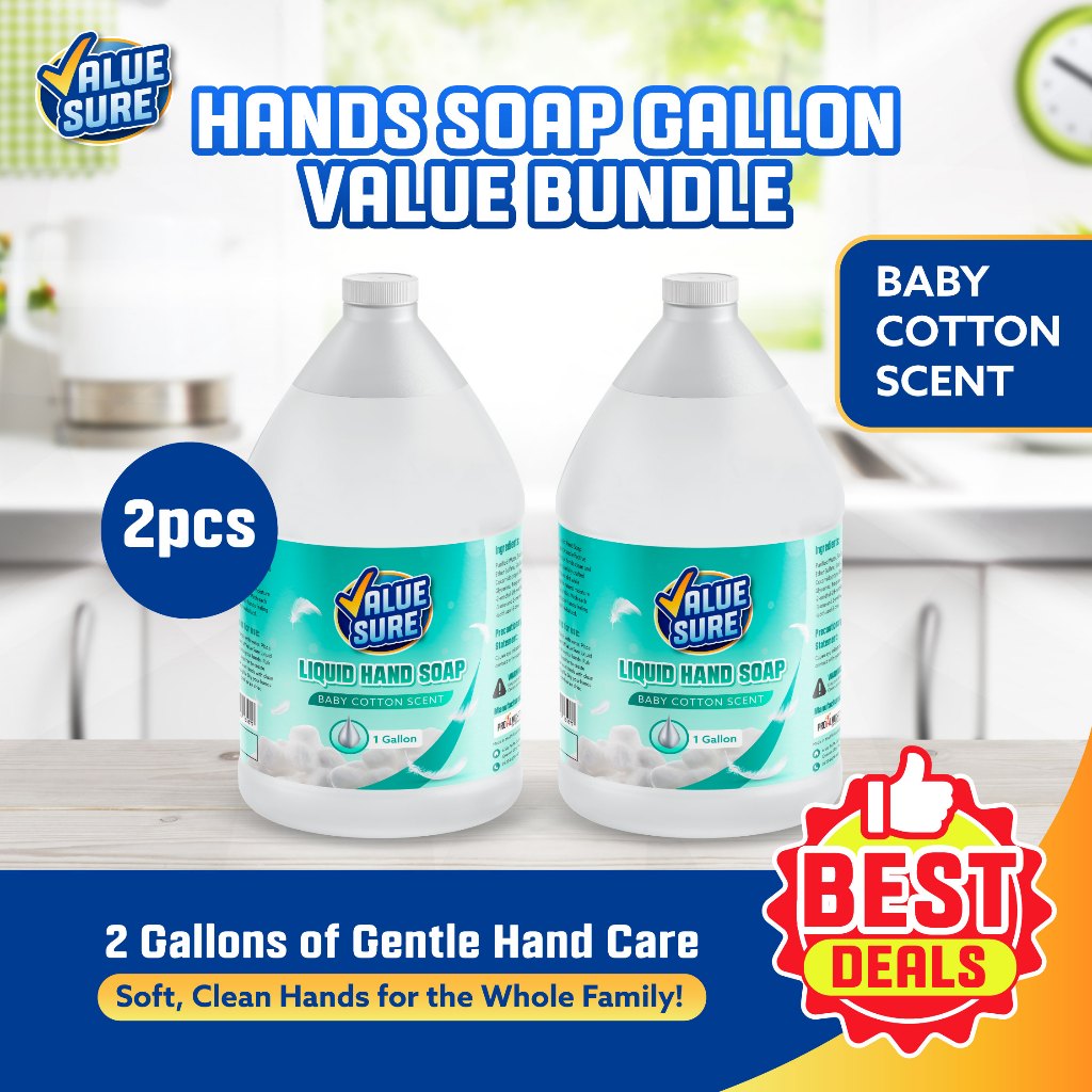 Value Sure Hand Soap 1 Gallon Bundle of 2 – Moisturizing & Gentle ...