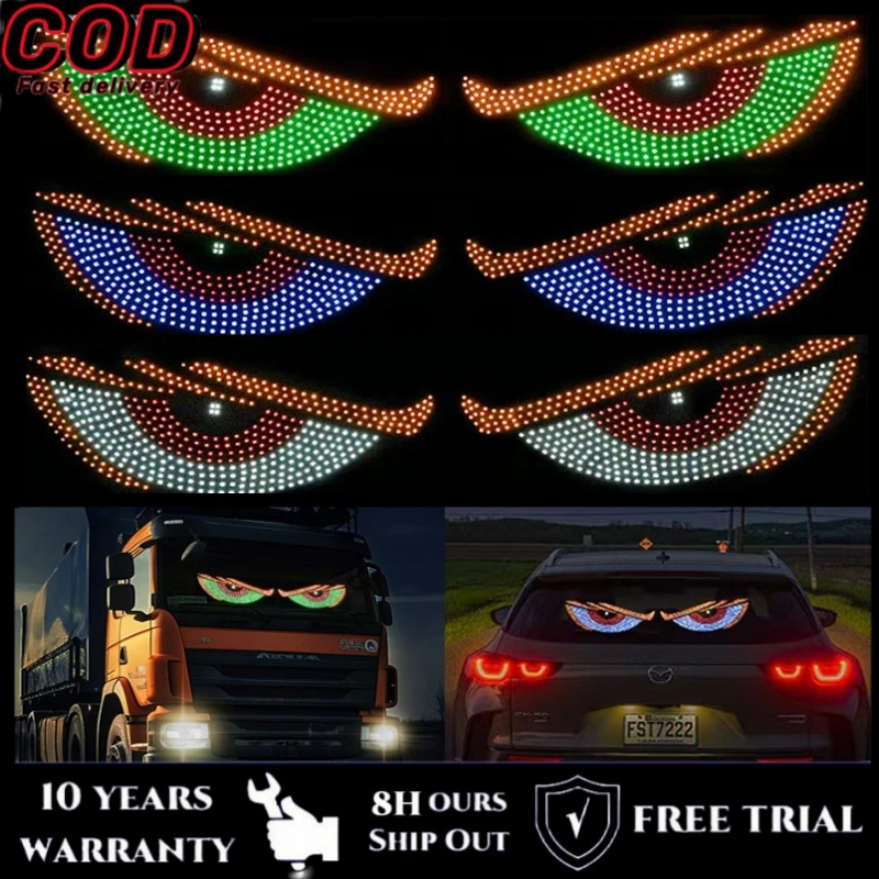2PCS USB LED Devil Eye Dynamic Big Devil Eyes Light for Cars ...