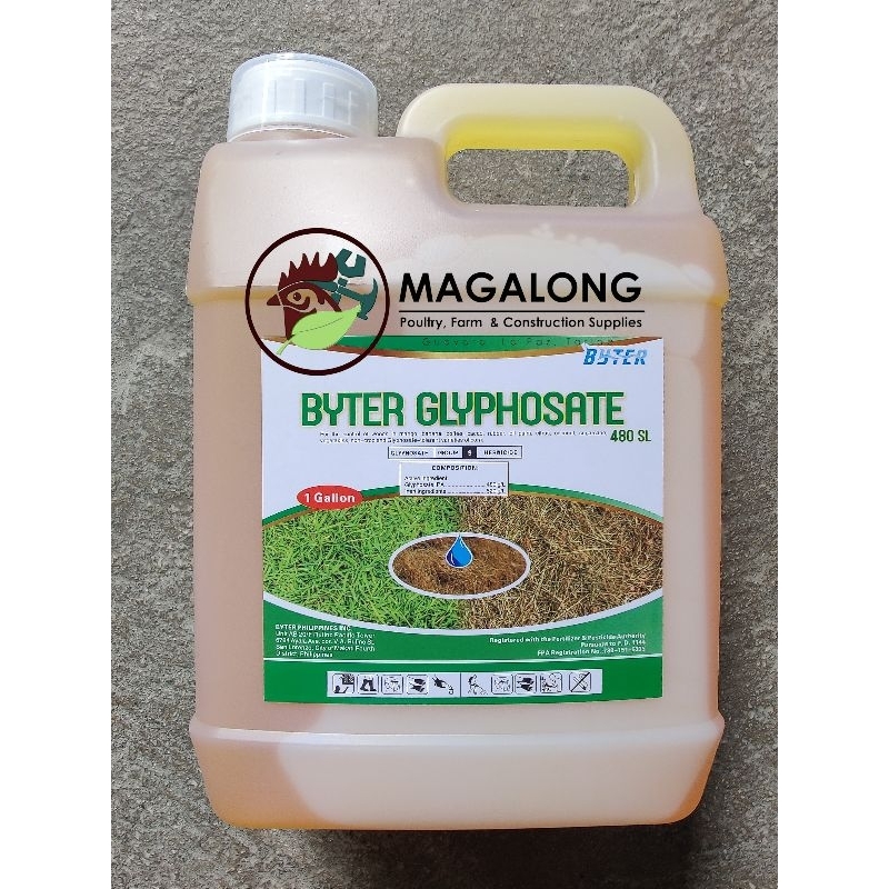 BYTER GLYPHOSATE HERBICIDE 480 SL - Like DEMOLITION X MOWER ROUND UP ...
