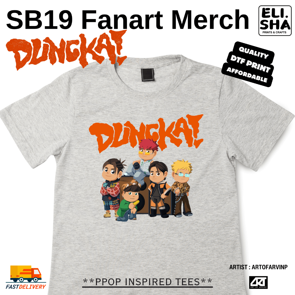 SB19 DUNGKA FANART MERCH - DTF PRINT - UNISEX SHIRT - TOP DYE - WHITE ...