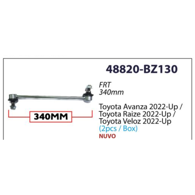 48820-BZ130 STABILIZER LINK TOYOTA AVANZA / RAIZE / VELOZ 2022 UP FRONT ...