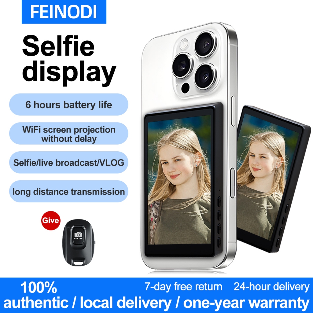 FEINODI Vlog Screen Selfie Screen Selfie Monitor For Phone Vlog Selfie ...