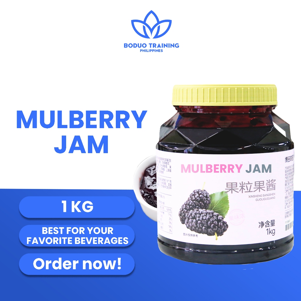 Mulberry Jam for fruit tea cheese mulberry shake baking 1kg | Shopee ...
