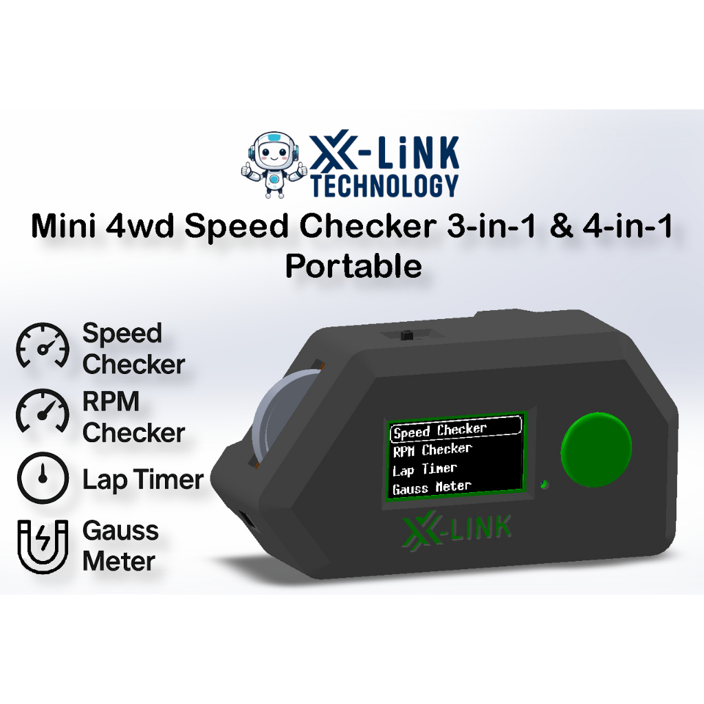 Tamiya Mini 4wd Speed Checker, RPM Checker, Lap Timer & Gauss meter ...